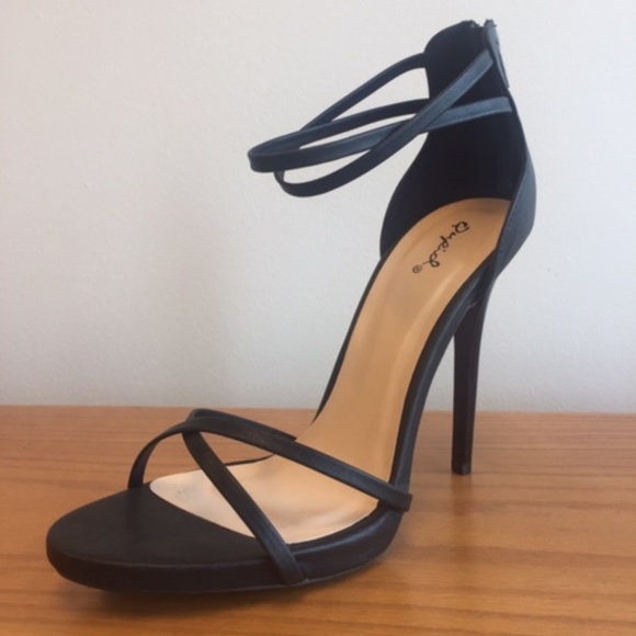 Qupid | Shoes | Qupid Black Stiletto Heels | Poshmark